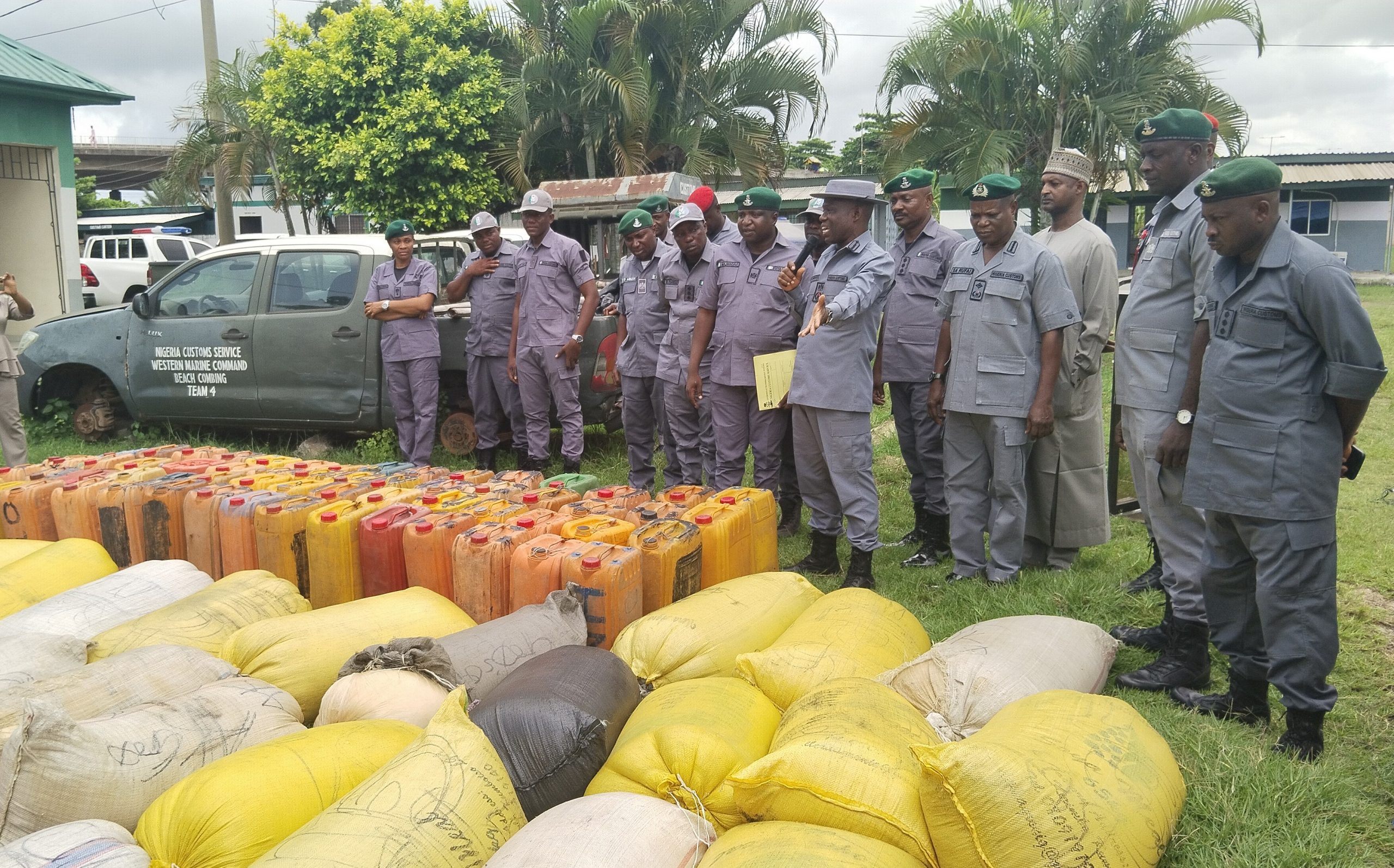 Western Marine Customs nabs 12,500 litres of PMS worth over N8.7 ...