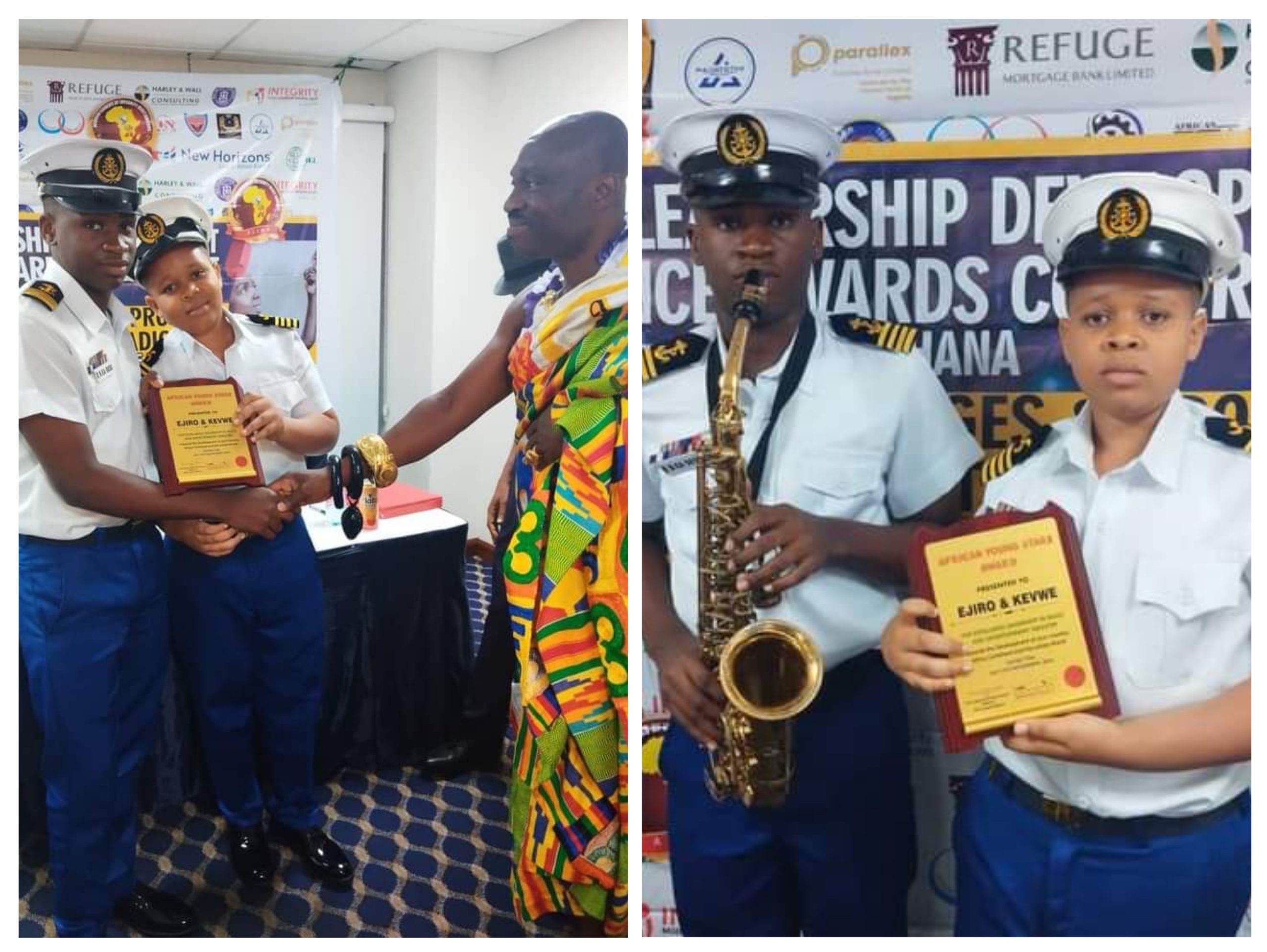 Ejiro & Kevwe Sese steal the show in Ghana, win Excellence Leadership Award in Entertainment ...